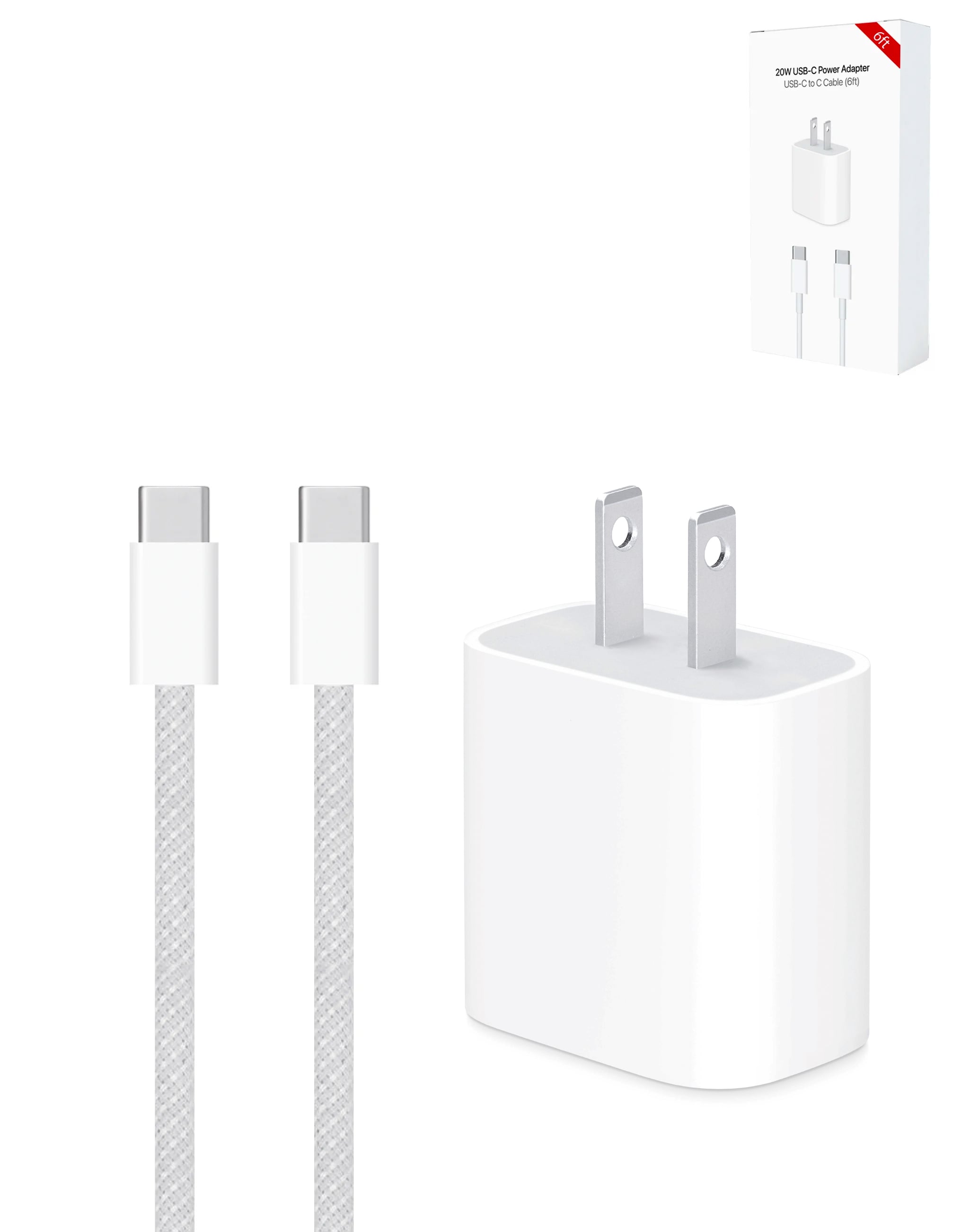 27W USB C-C Charging Cable with 20W USB-C Power Adapter for iPhone 15 ...