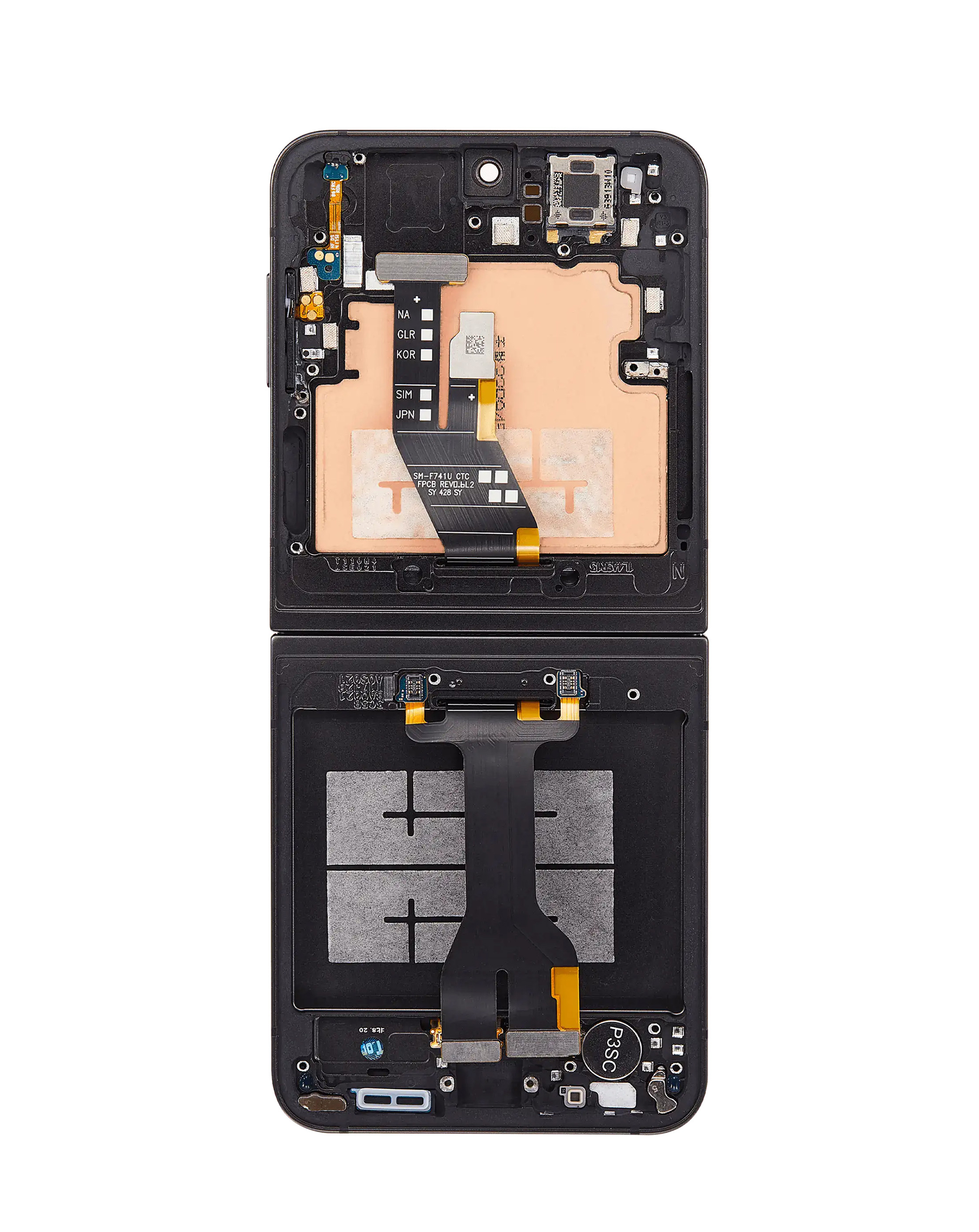 OLED Assembly with Frame for Galaxy Z Flip 6 F741 (BLACK) (US ...
