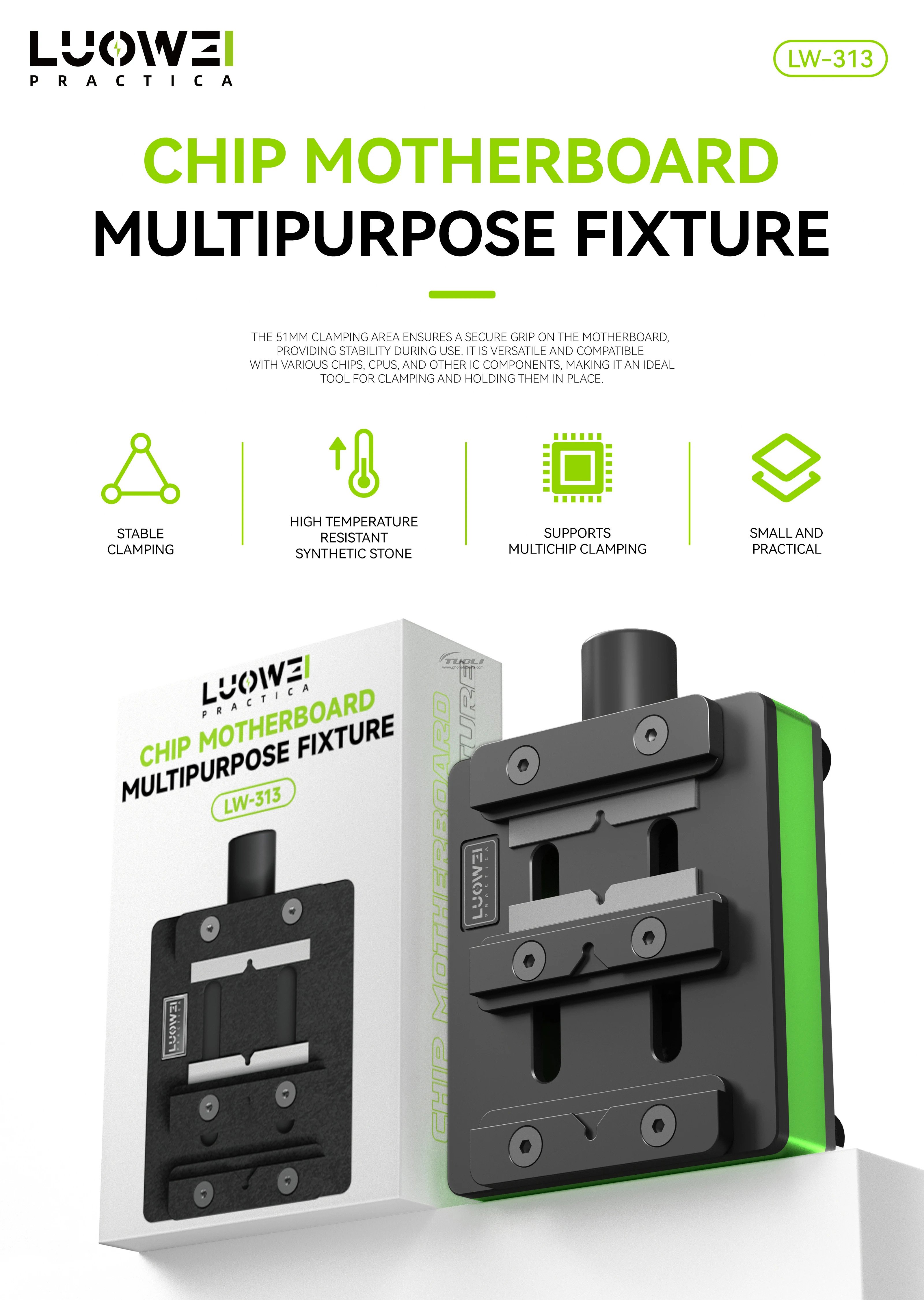 LuoWei LW-313 Chip Motherboard Fixture (Only Ground Shipping)