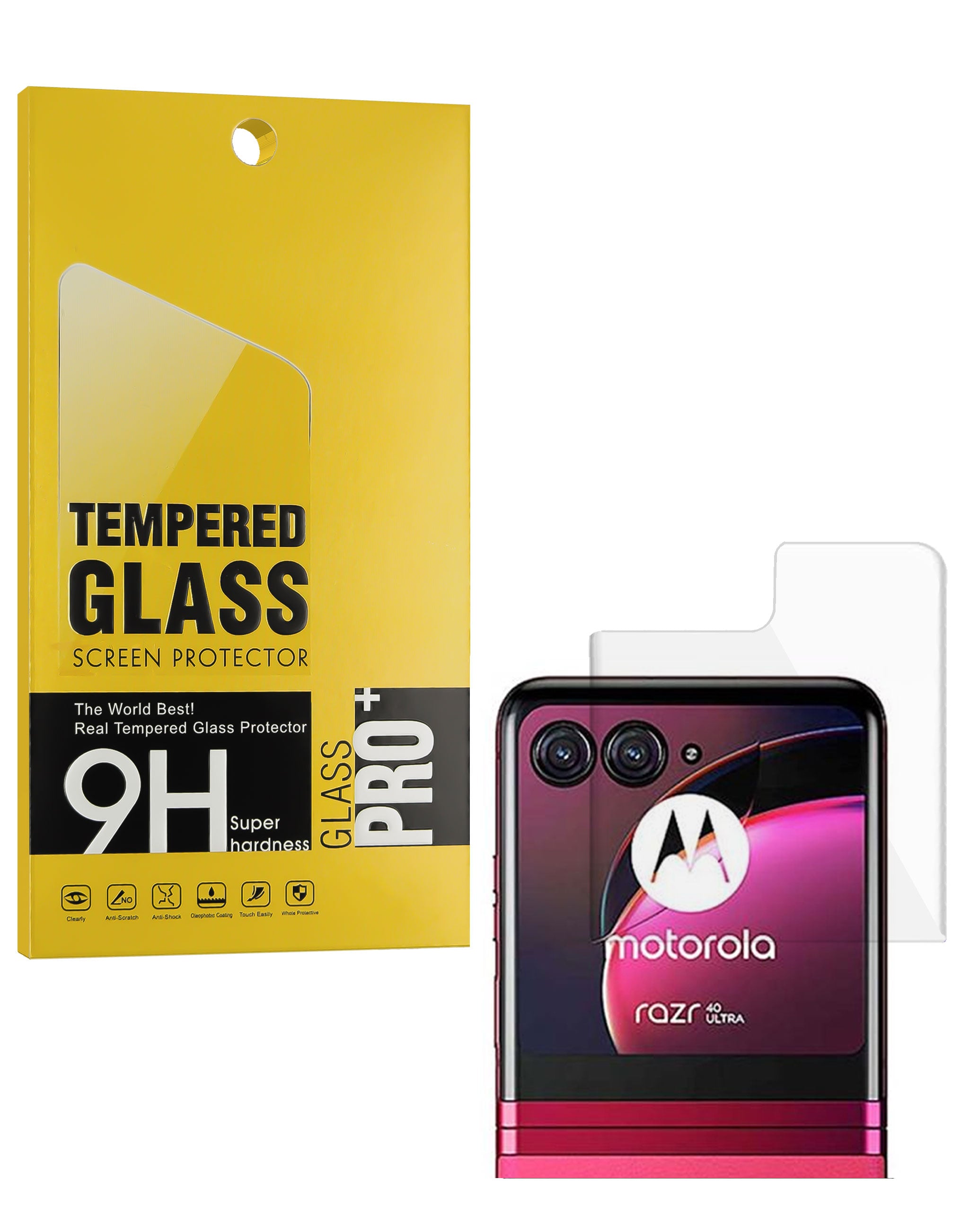 Back Tempered Glass for Motorola Razr Plus / Razr 40 Ultra (XT2321 ...