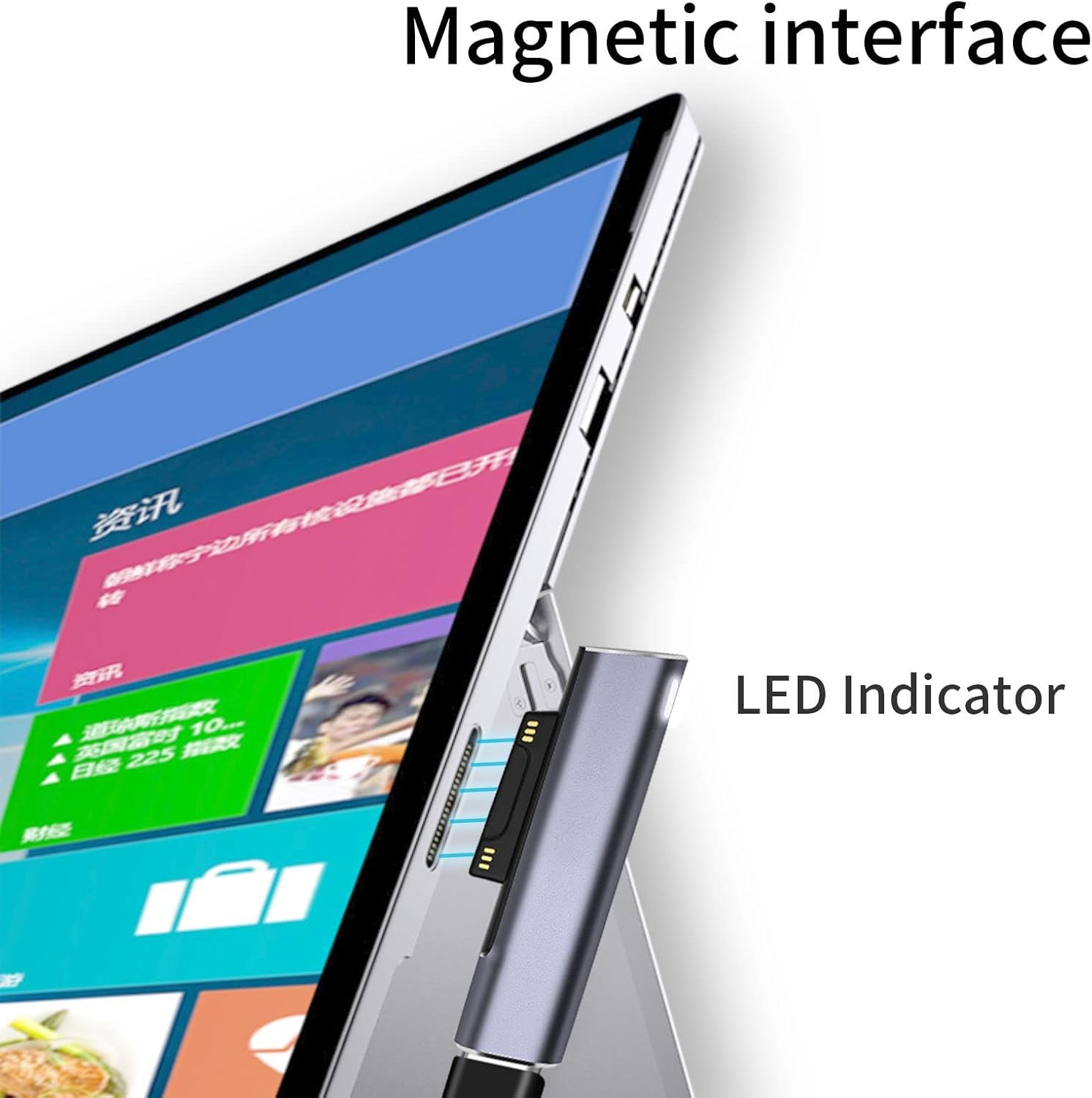 USB-C to Surface Charger Adapter for Surface Pro 3 to 11 / Book 1 to 3 ...