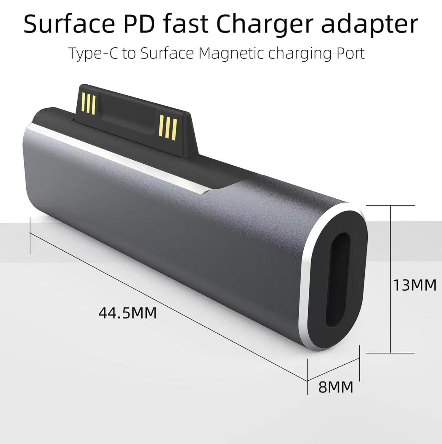 USB-C to Surface Charger Adapter for Surface Pro 3 to 11 / Book 1 to 3 ...