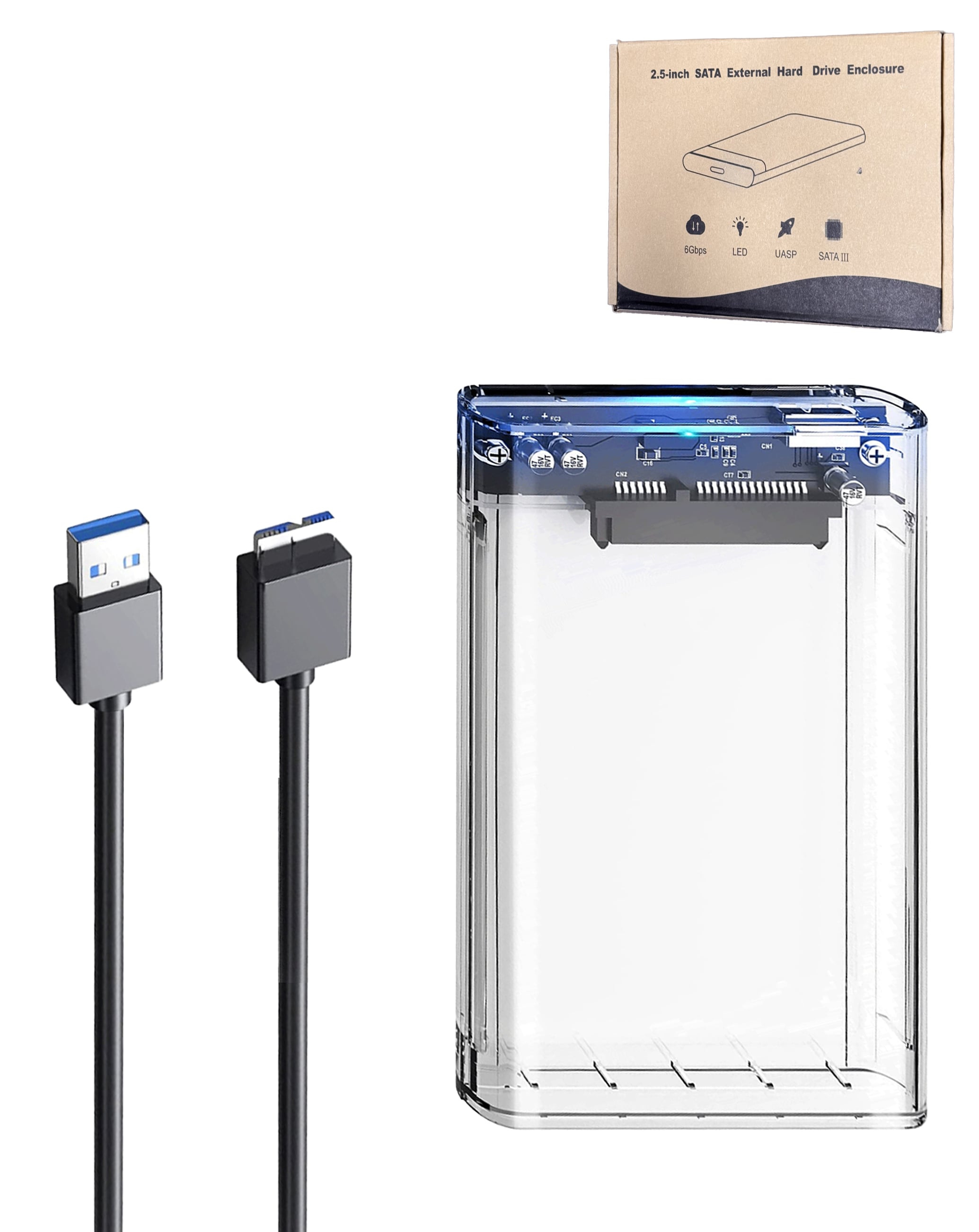 2.5 Inch Sata HDD External Hard Drive Enclosure USB 3.0