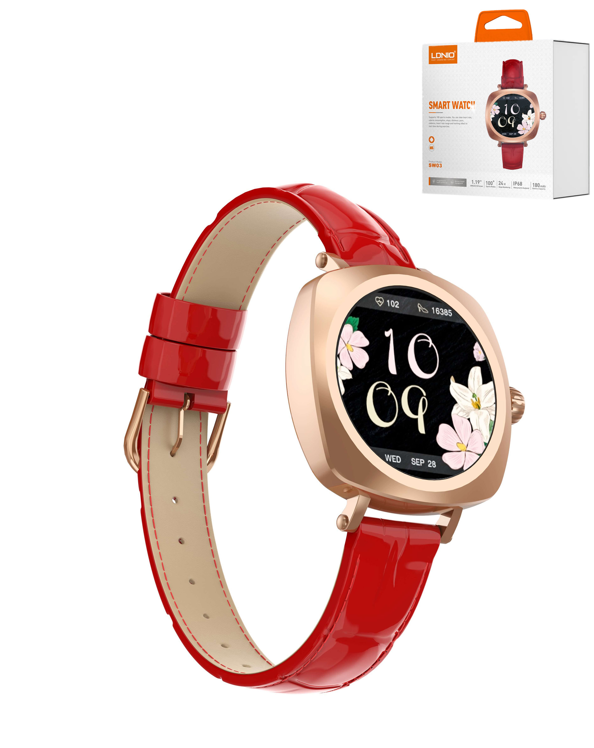 LDNIO SW03 Health Monitoring Smart Watch with AMOLED Screen Bluetooth 5 ...