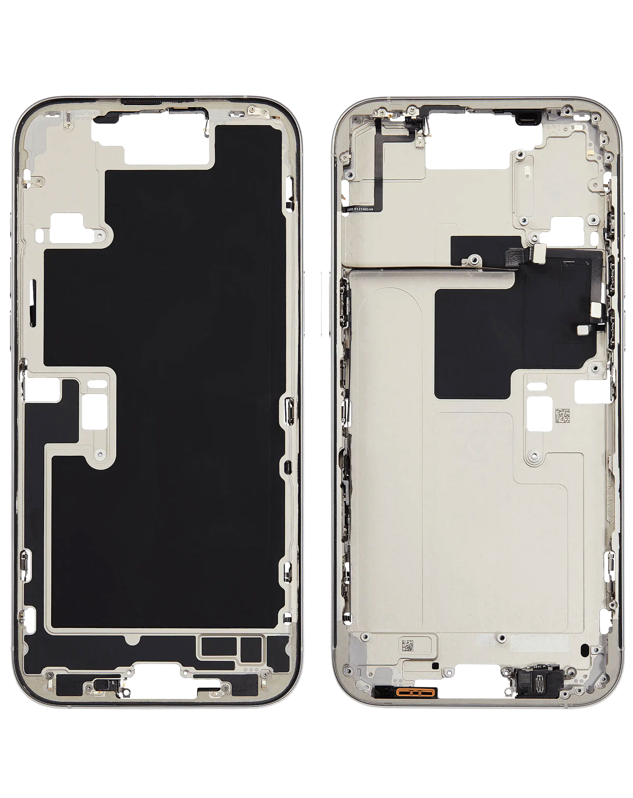 Middle Frame with Small Parts for iPhone 16 Pro Max - TITANIUM WHITE ...