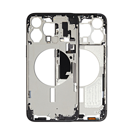Middle Frame with Small Parts for iPhone 15 Pro Max (Titanium Black)
