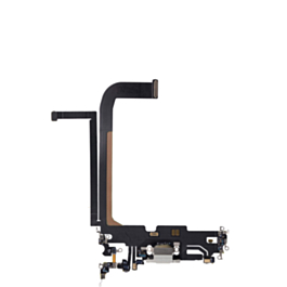 iPhone 13 Pro Max Charging Port Flex Cable (Silver) (OEM Pull)